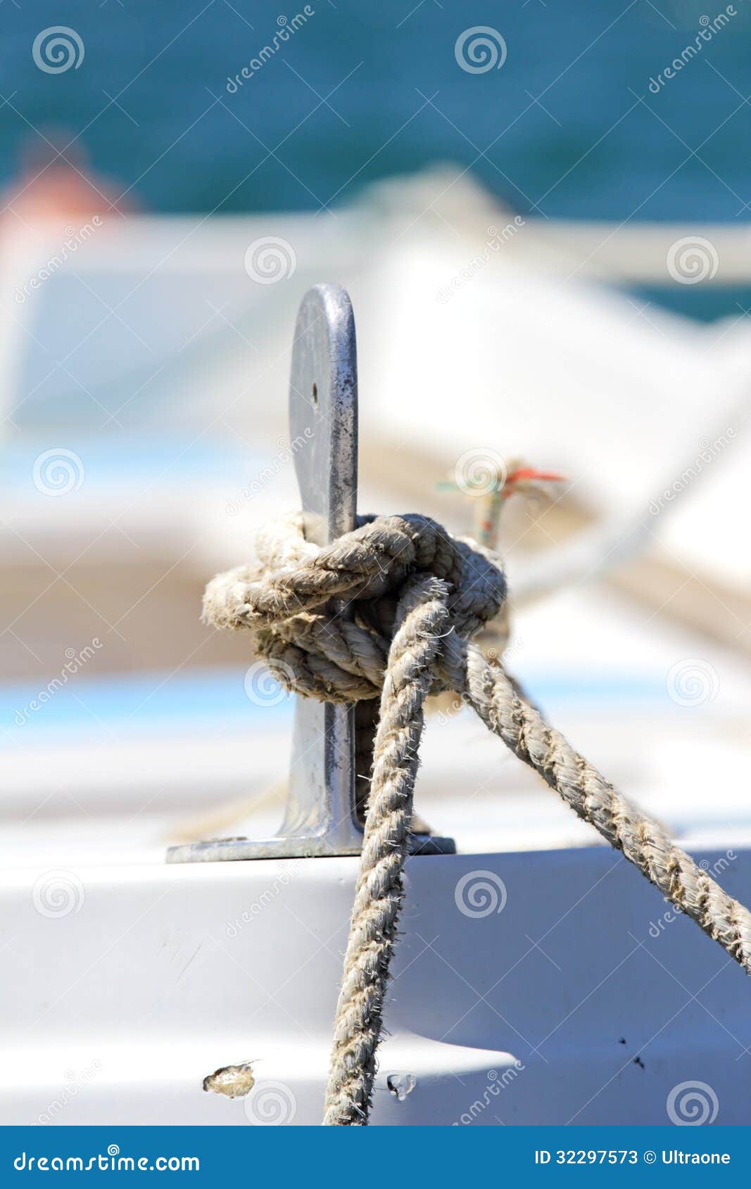 Sailors knot stock image. Image of vertical, cleat, outdoors - 32297573