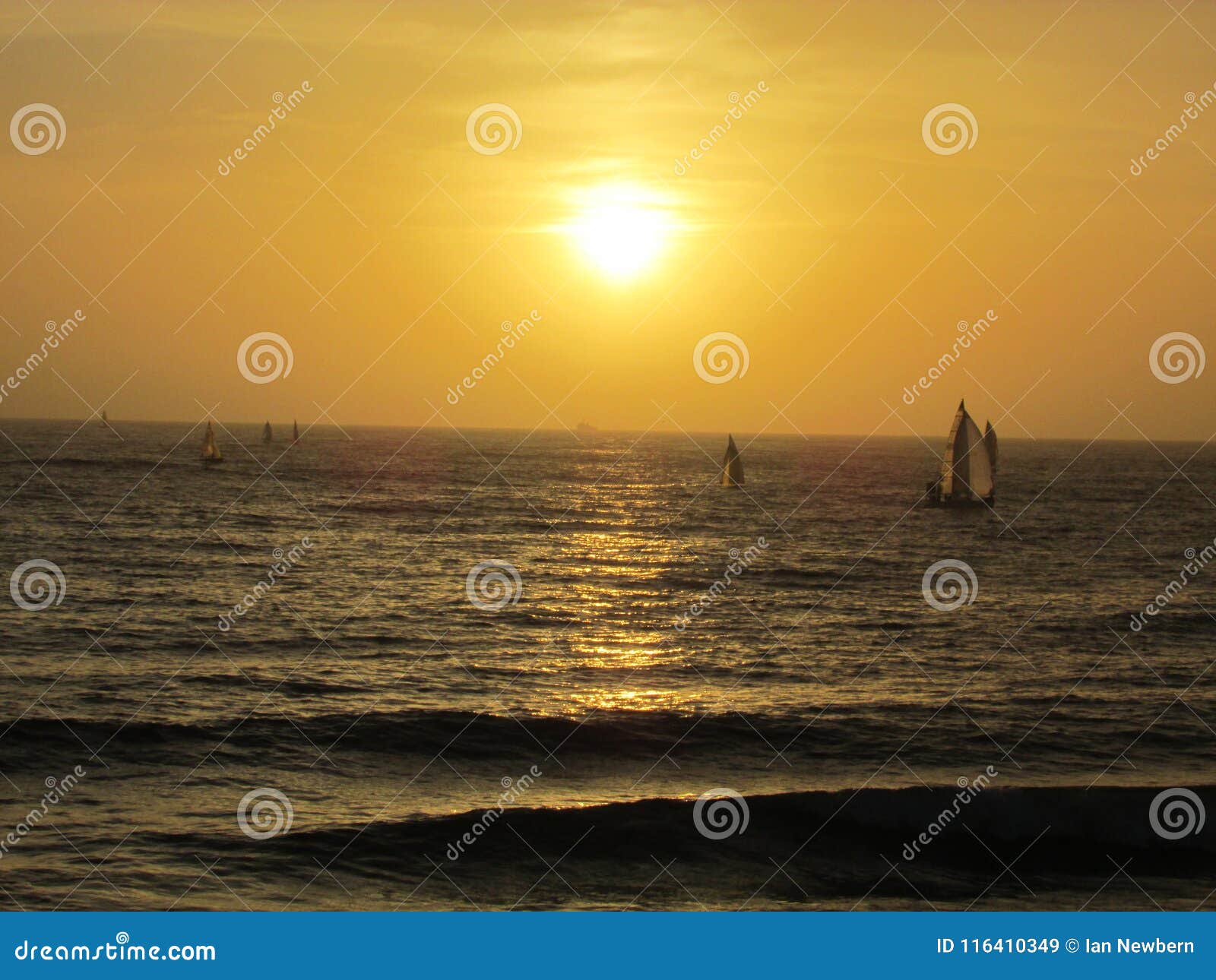 Sails Ahead! stock image. Image of front, beach, wavey - 116410349