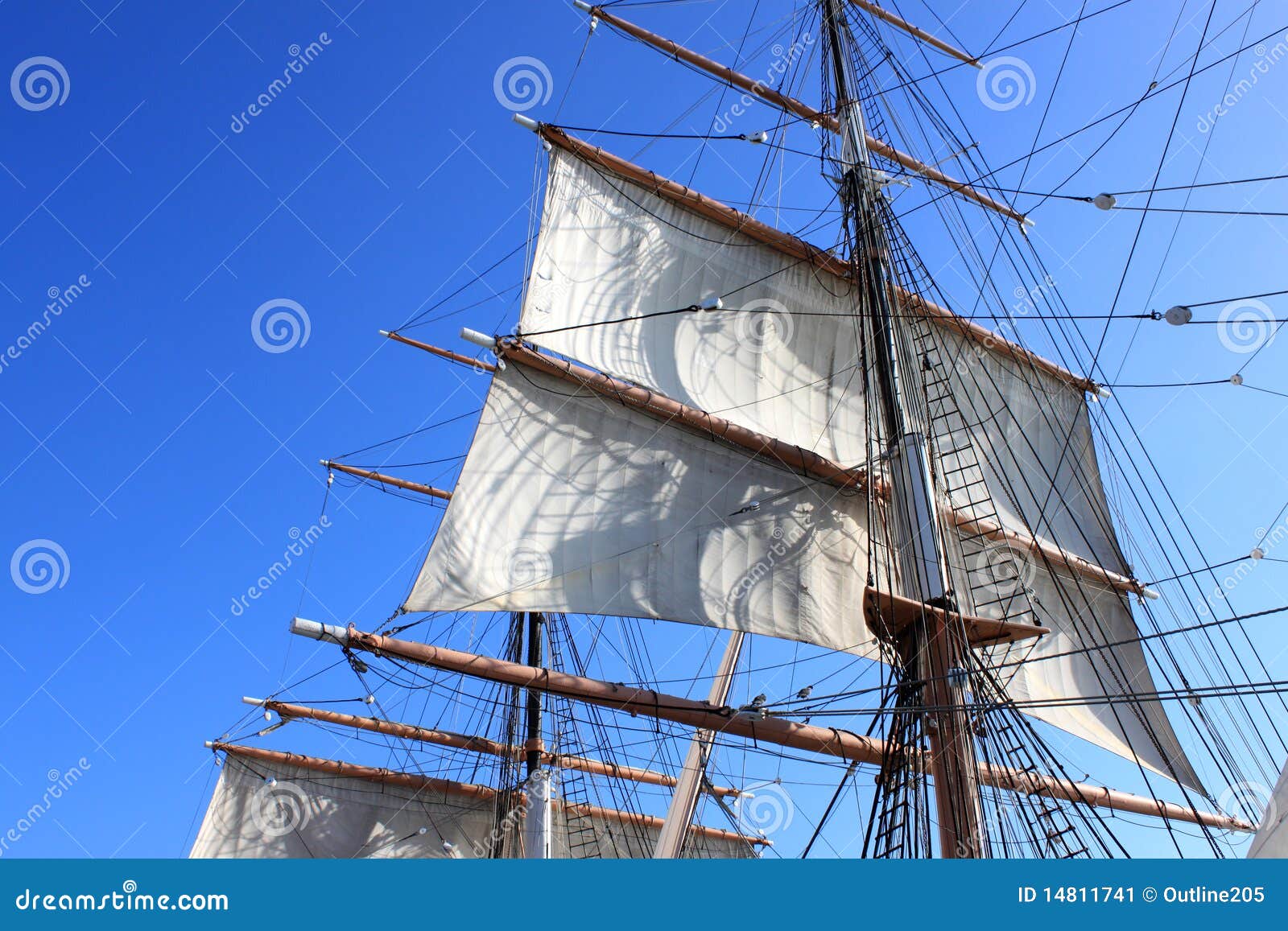 Sails and masts stock image. Image of sails, star, blue - 14811741