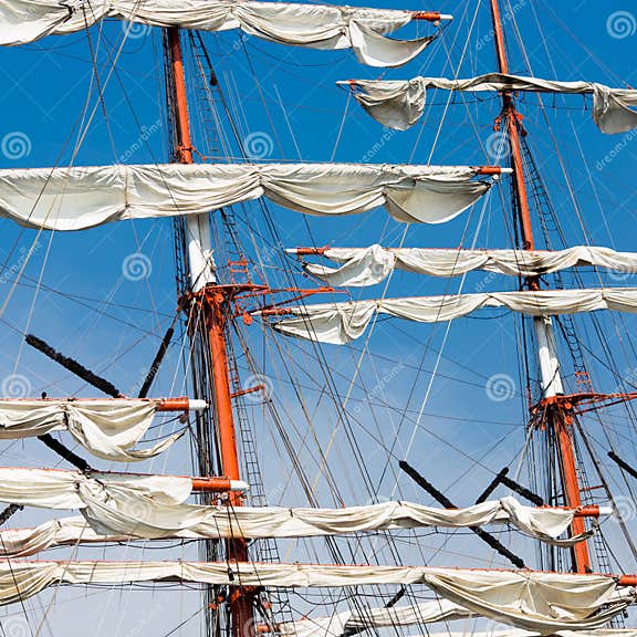 Sails stock photo. Image of seagoing, boat, sails, deflated - 42173856