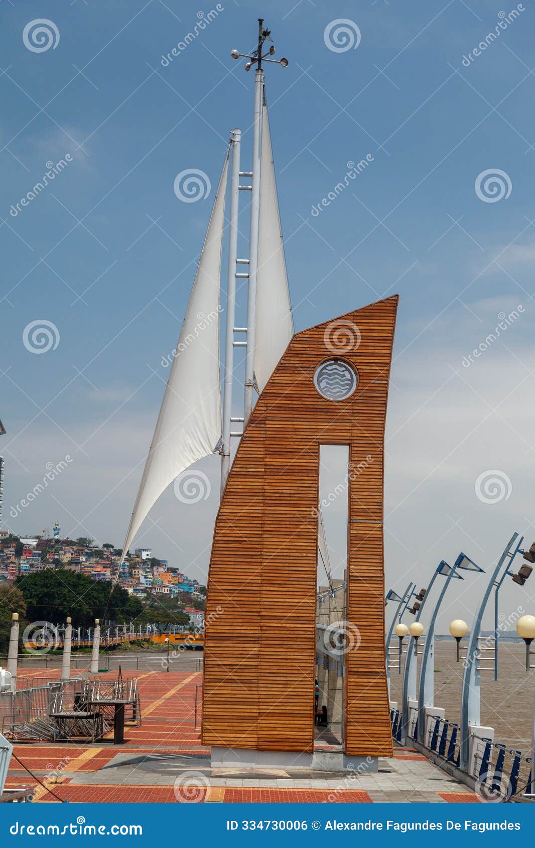 Sails Monument in the Malecon 2000 of Guayaquil, Ecuador Editorial ...