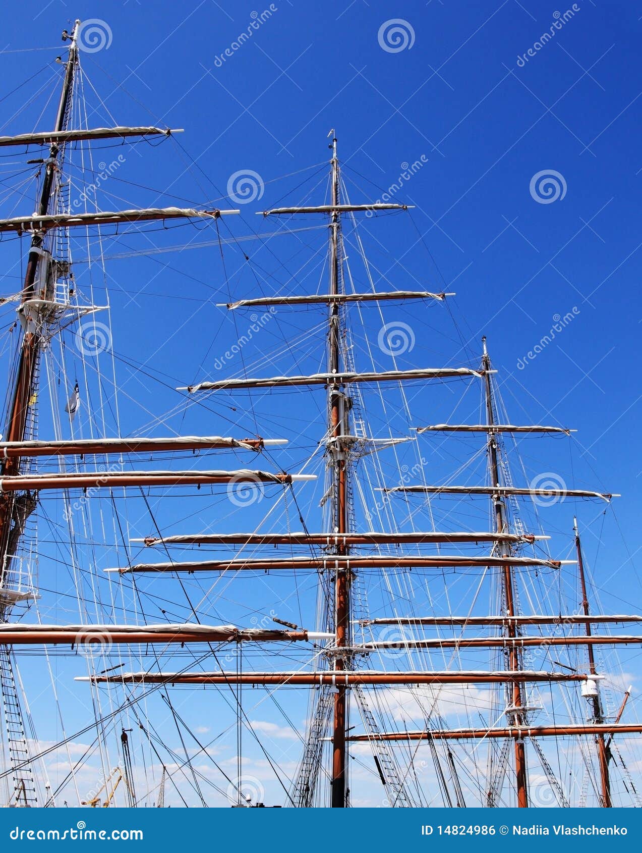Sails of old sailing ship stock photo. Image of sail - 14824986