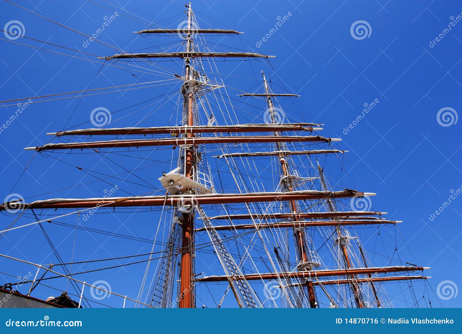 Sails of old sailing ship stock photo. Image of tall - 14870716