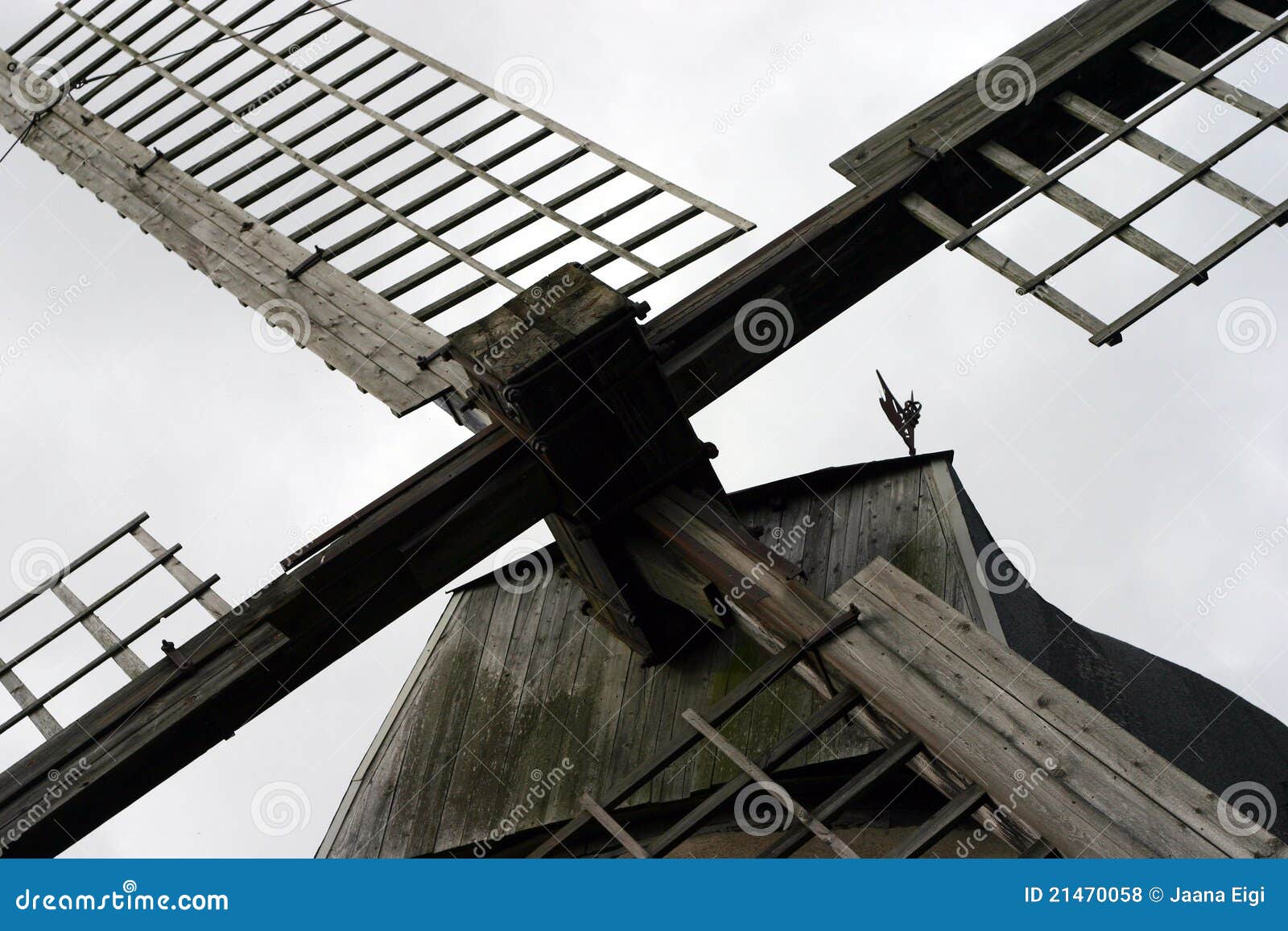 Sails of a windmill stock photo. Image of travel, gotland - 21470058
