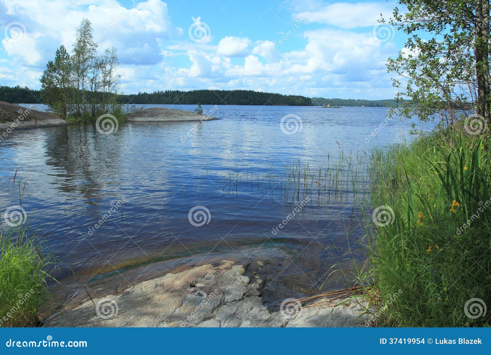 Saimaa lake in Finland stock photo. Image of northern - 37419954