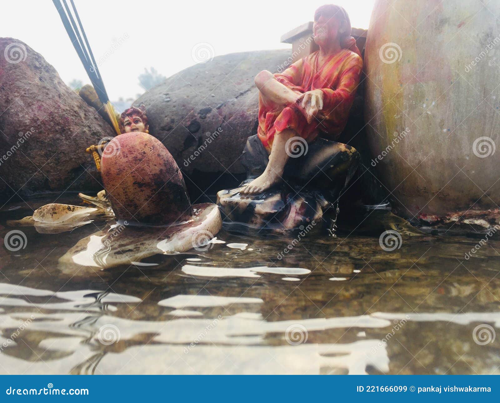 Sainath photo god stock image. Image of dish, carving - 221666099