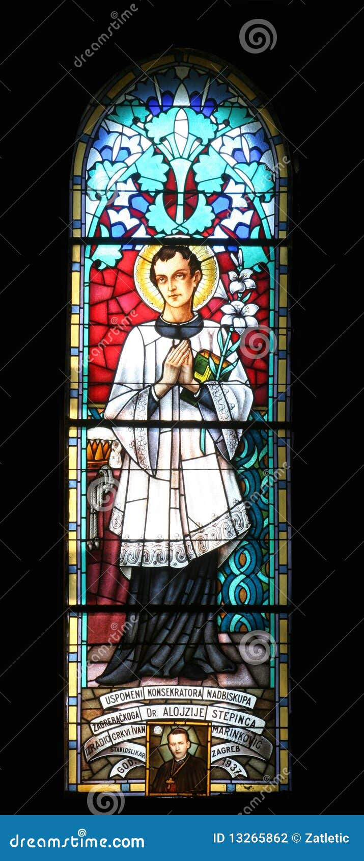 Saint Aloysius Gonzaga stock photo. Image of beautiful - 13265862