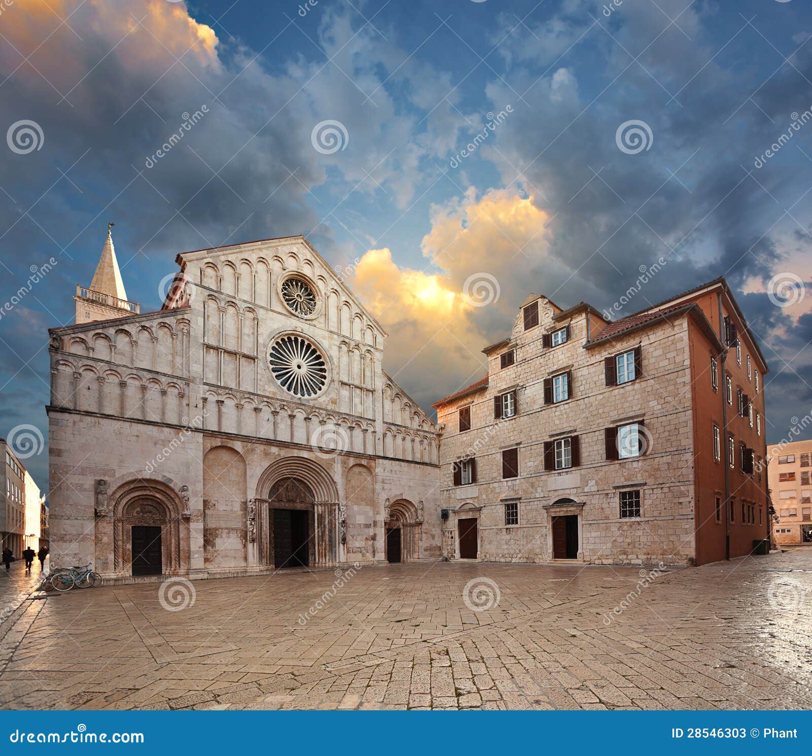 Saint Anastasia Cathedral. Zadar. Stock Image - Image of famous, place ...