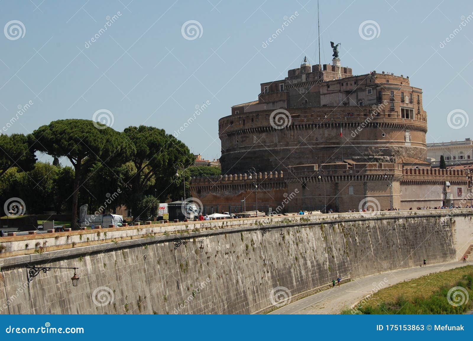 Saint Angel Castle, Rome, Italy Stock Image - Image of architecture ...