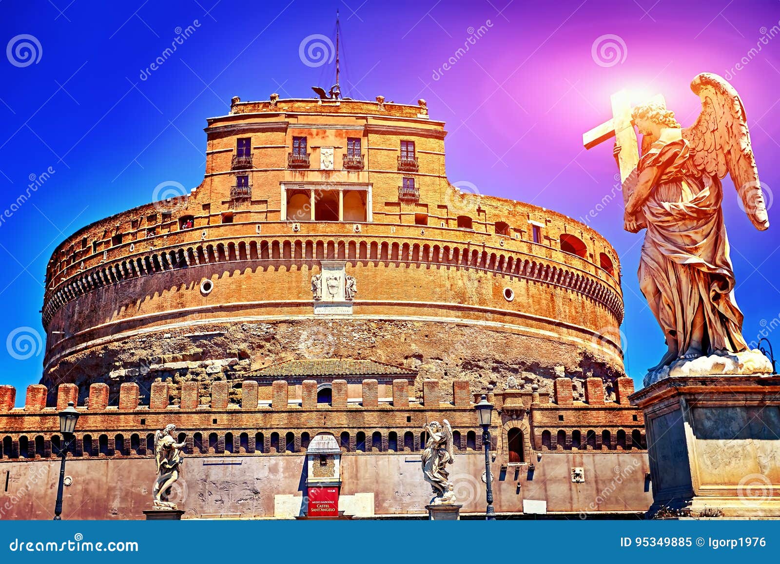 Saint Angel Castle in Rome, Italy Editorial Image - Image of ancient ...