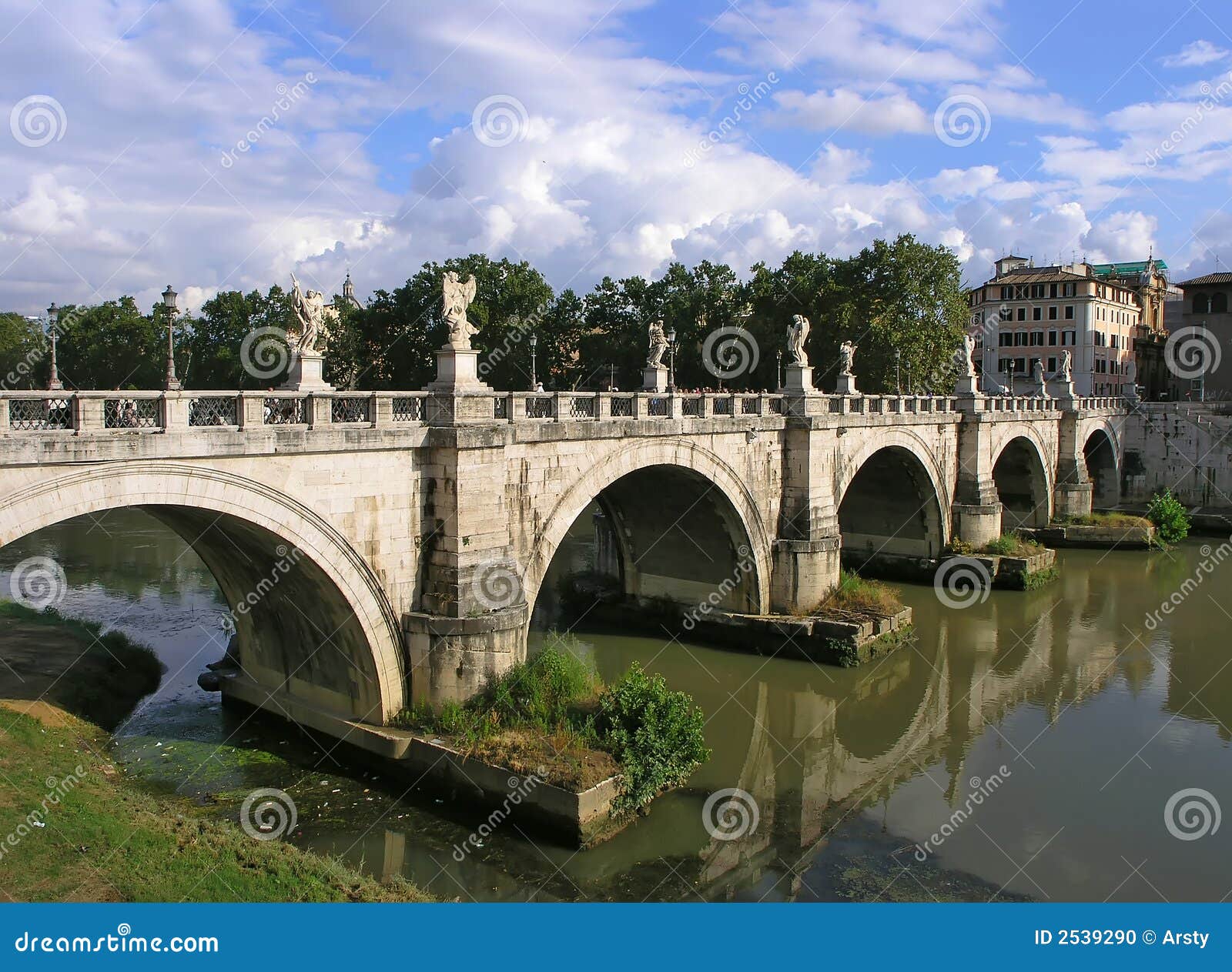 Saint Angelo bridge stock photo. Image of exterior, travel - 2539290