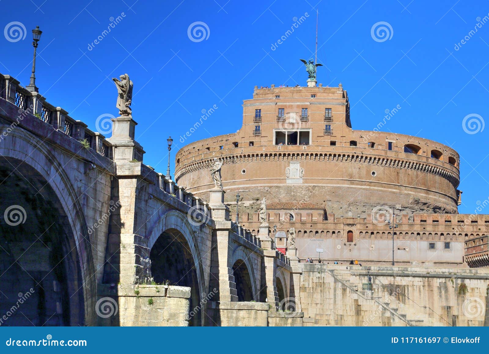Saint Angelo Castle Bridge Castel Sant Angelo Editorial Photography ...
