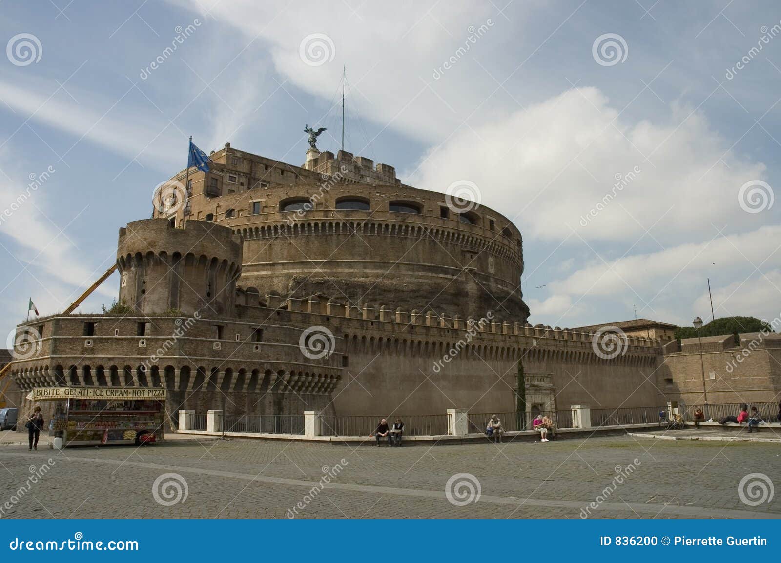 Saint Angelo Castle, Rome, Italy Editorial Image - Image of medieval ...