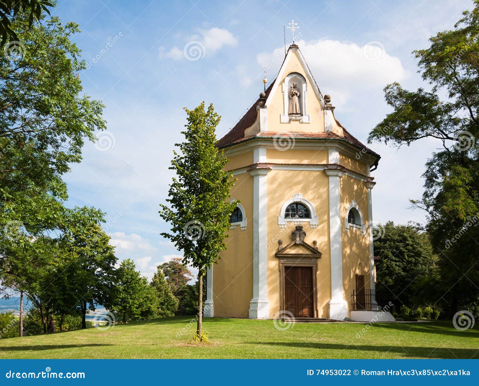 Saint Anthony chapel stock photo. Image of medieval, attraction - 74953022