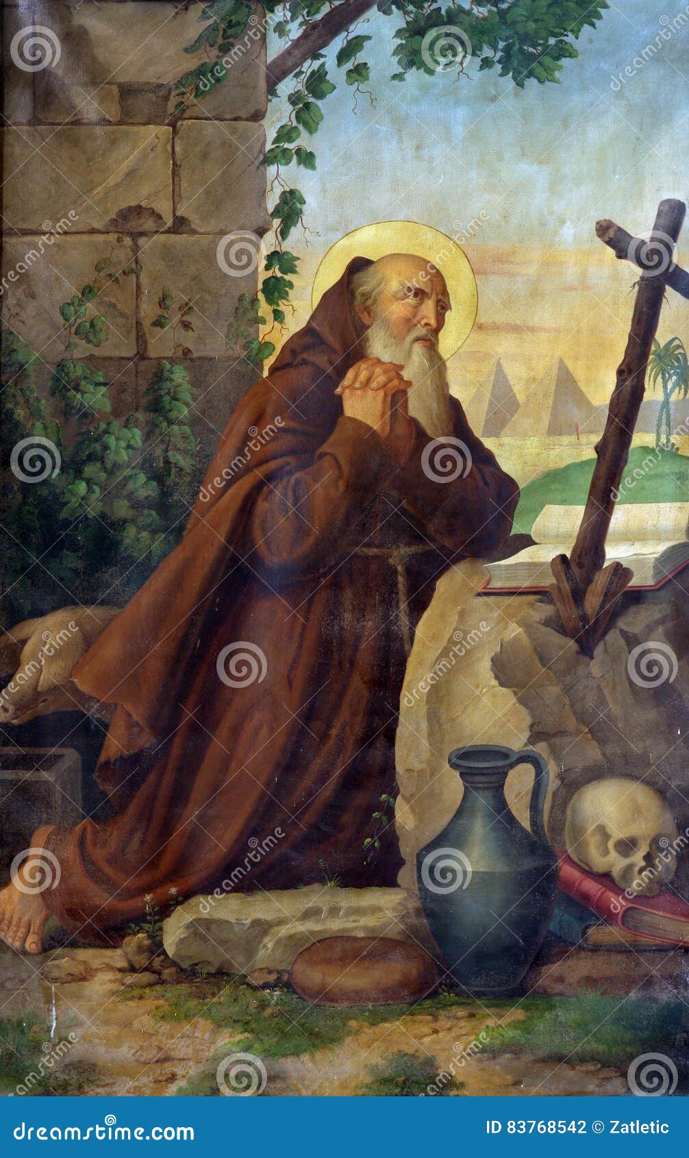Saint Anthony the Great stock photo. Image of great, confession - 83768542