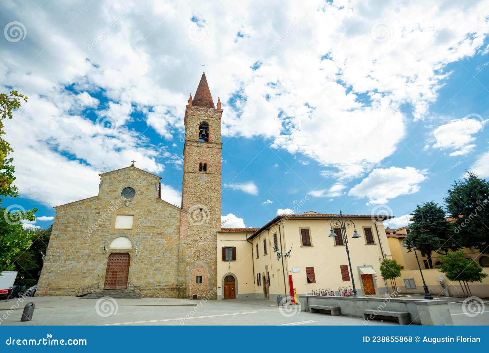 Saint Augustine Church. Arezzo, Italy Stock Photo - Image of europe ...
