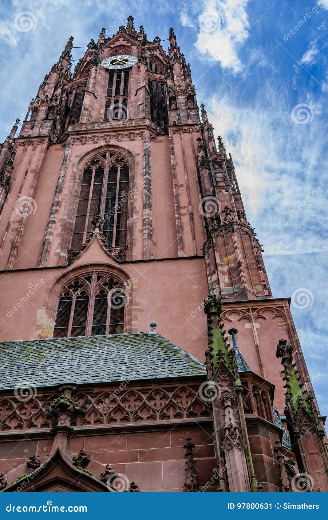 St. Bartholomew`s Cathedral On Main Republic Square Of Plzen, Gothic ...