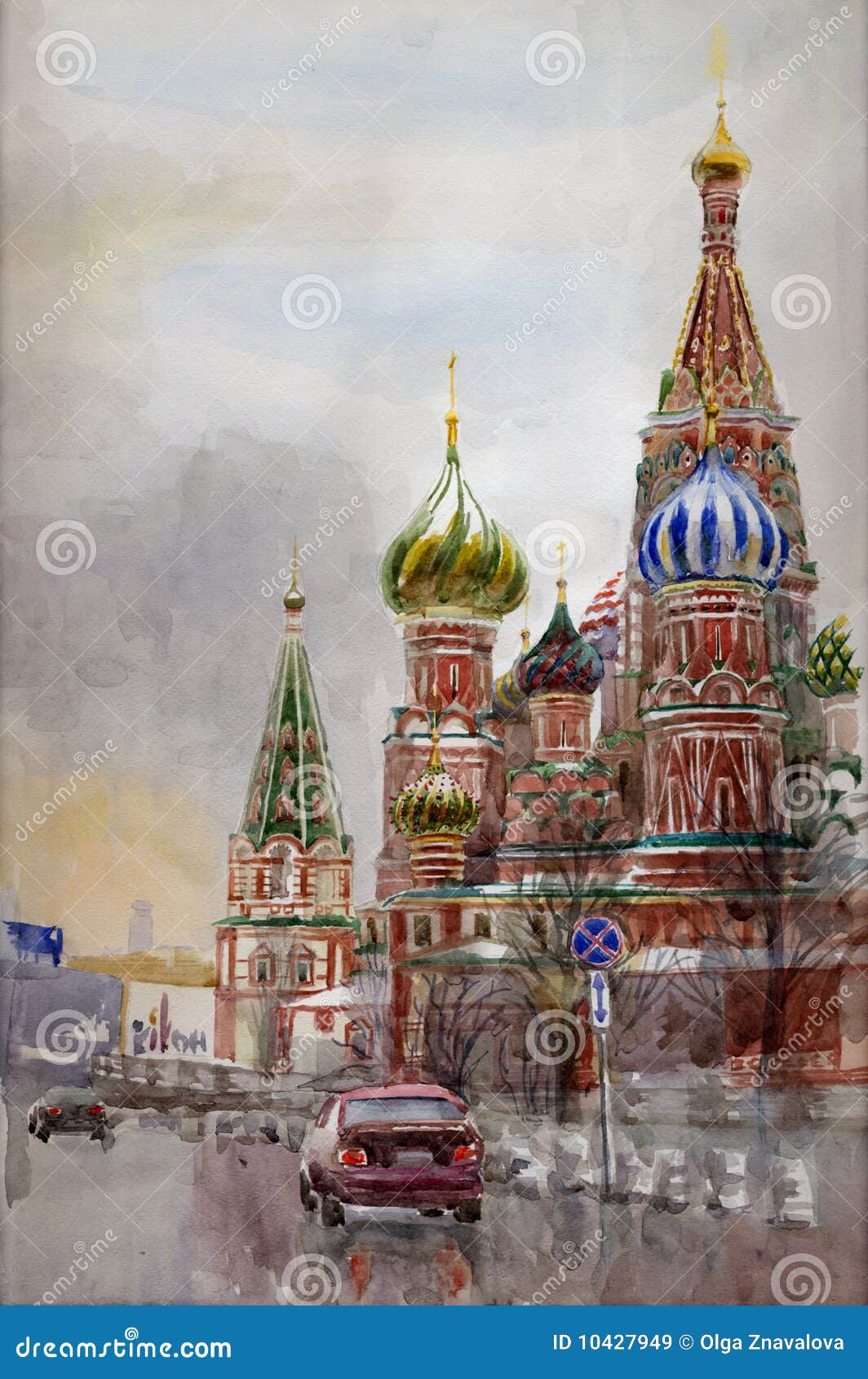 St. Basil`s Cathedral Vector Illustration Isolated On White Background ...
