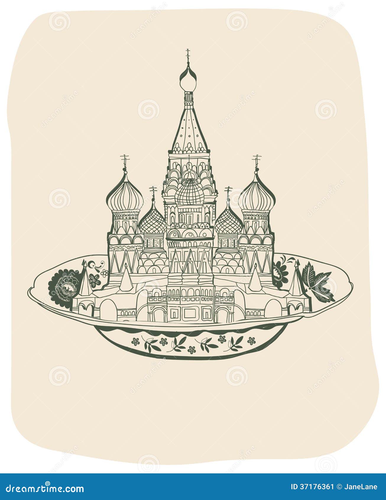 St. Basil`s Cathedral Vector Illustration Isolated On White Background ...