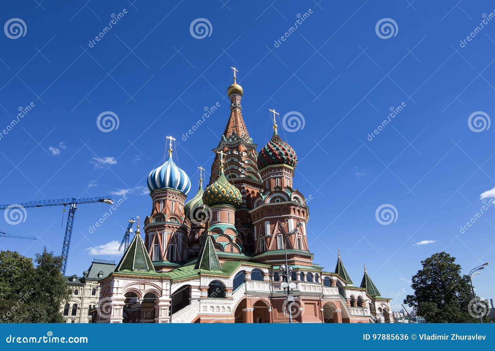 Saint Basil Cathedral Temple of Basil the Blessed, Red Square, Moscow ...