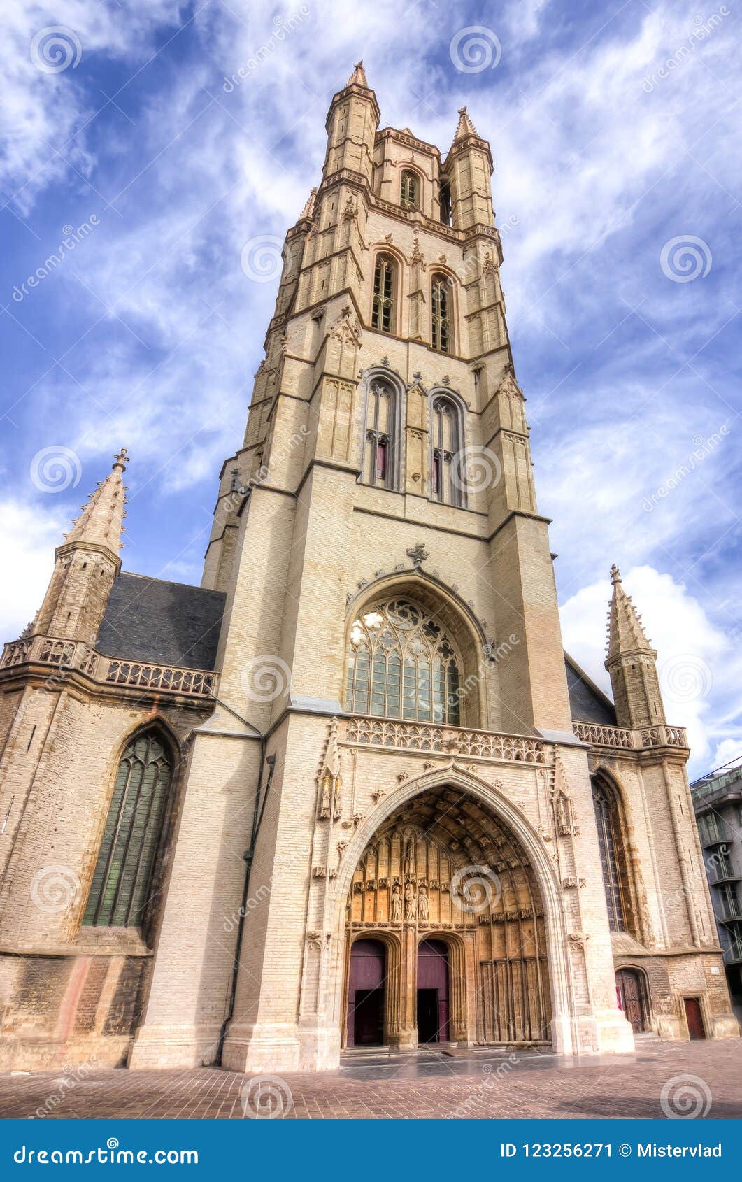 Saint Bavo Cathedral, Gent, Belgium Stock Image - Image of building ...