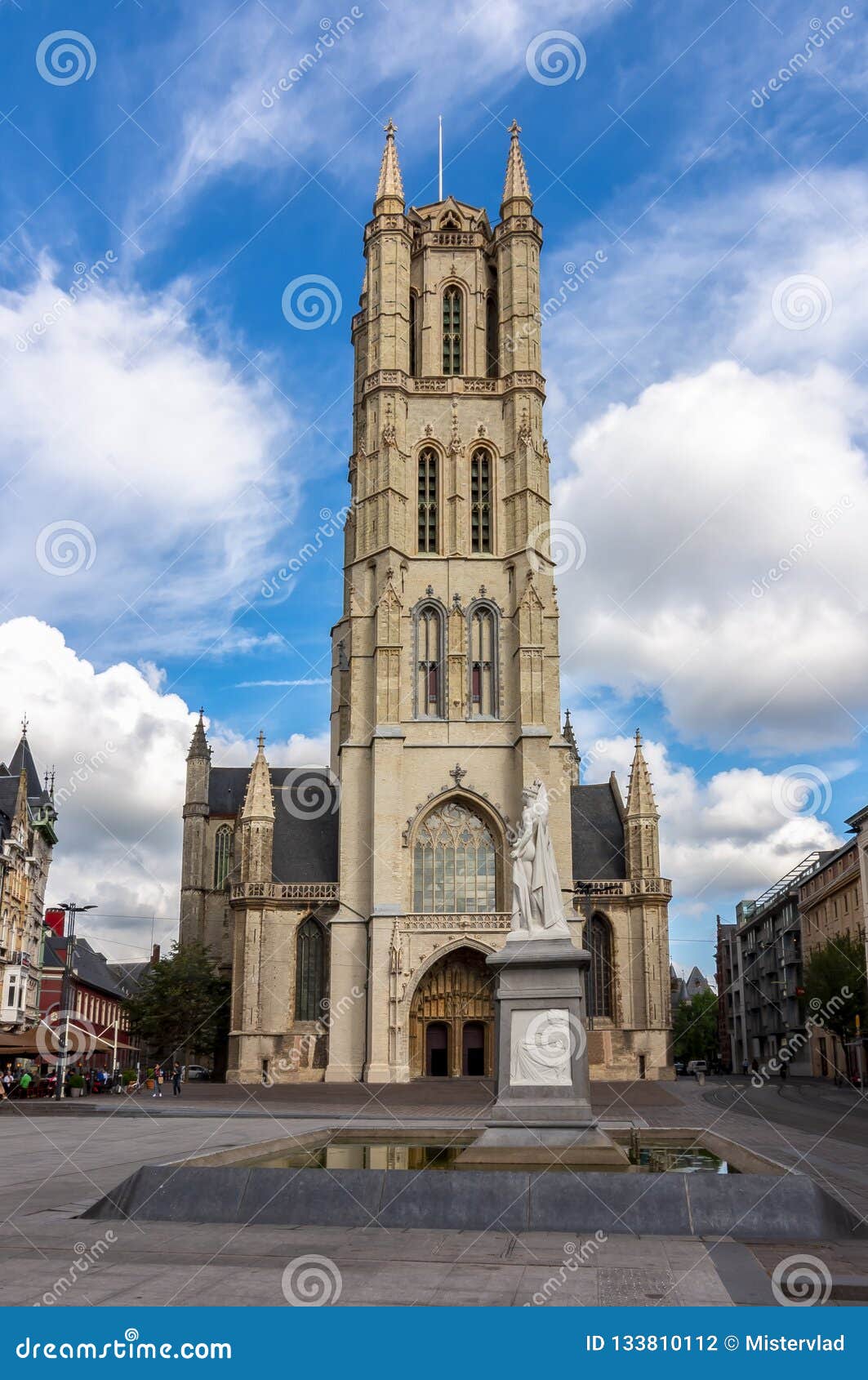 Saint Bavo Cathedral, Gent, Belgium Stock Photo - Image of gothic ...