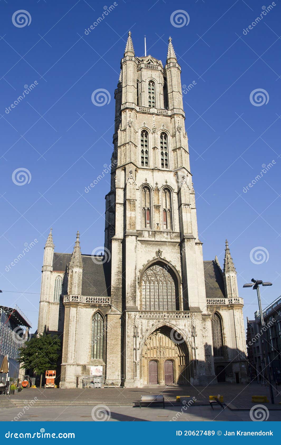 Saint Bavo Cathedral Ghent stock image. Image of stone - 20627489