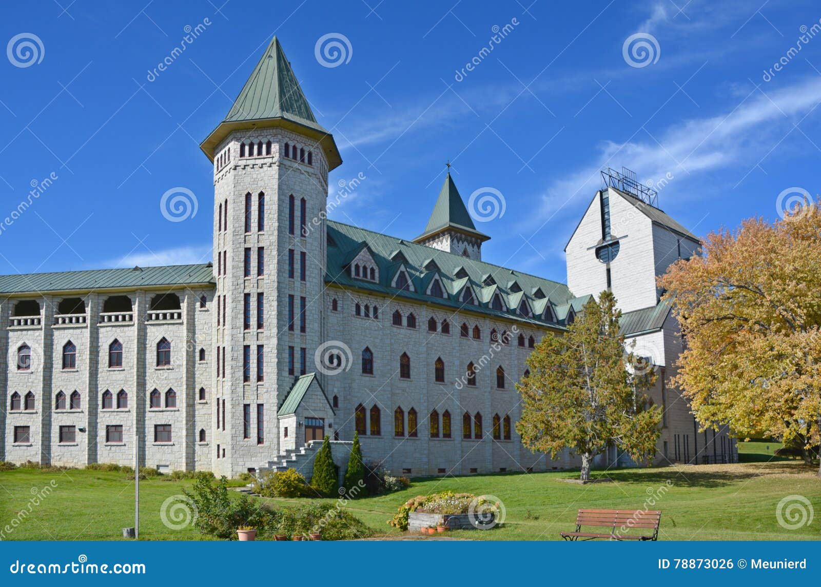 Saint Benedict Abbey in Saint-Benoit-du-Lac Editorial Photo - Image of ...