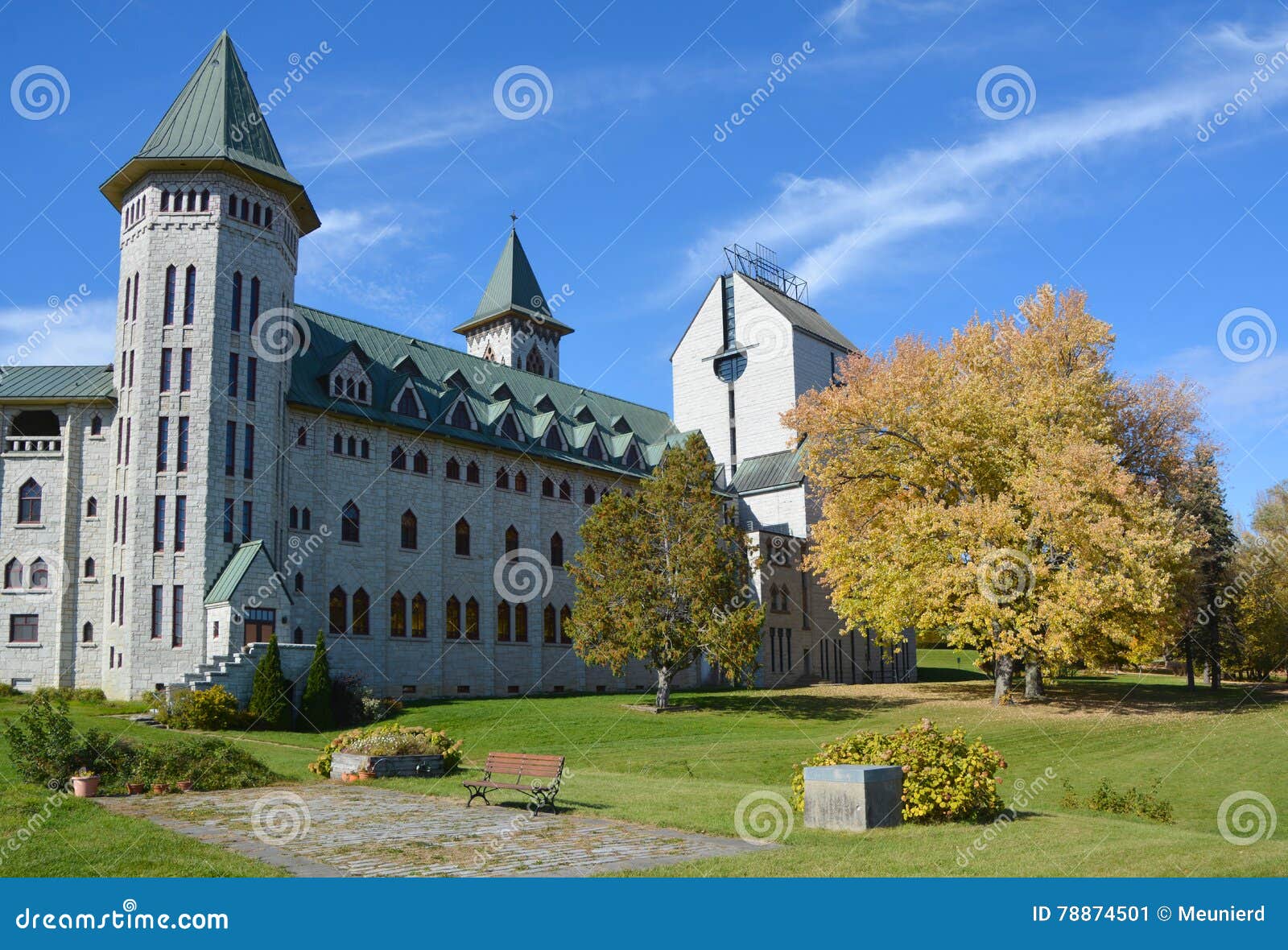 Saint Benedict Abbey in Saint-Benoit-du-Lac Editorial Photo - Image of ...