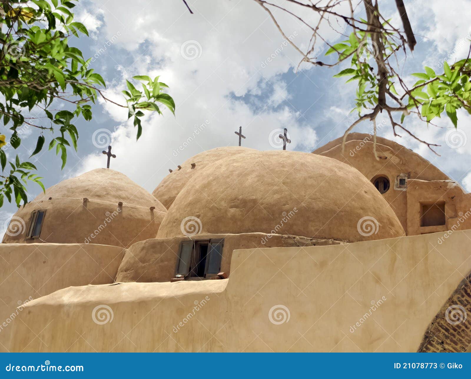 Saint Bishoy monastery stock image. Image of dome, desert - 21078773