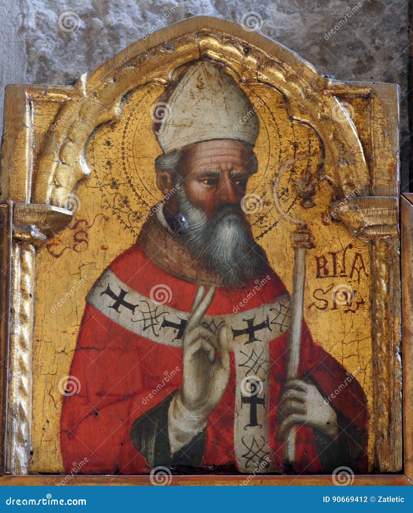 Saint Blaise photo stock. Image du chapelle, chiffre - 90669412