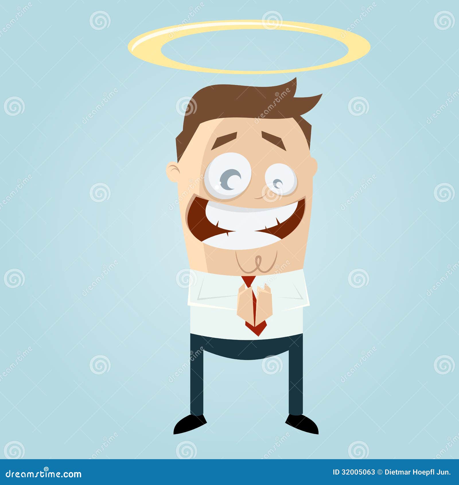 Saint cartoon man stock vector. Illustration of gloriole - 32005063