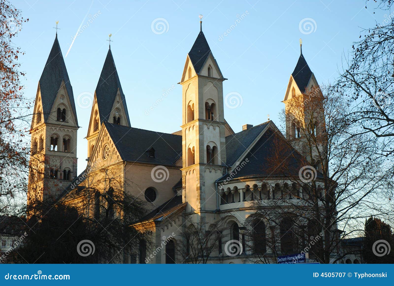 Saint Castor Church stock image. Image of bell, germany - 4505707