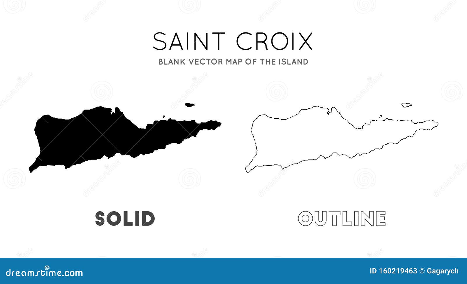 Saint Croix Map. Vector Illustration | CartoonDealer.com #204278606
