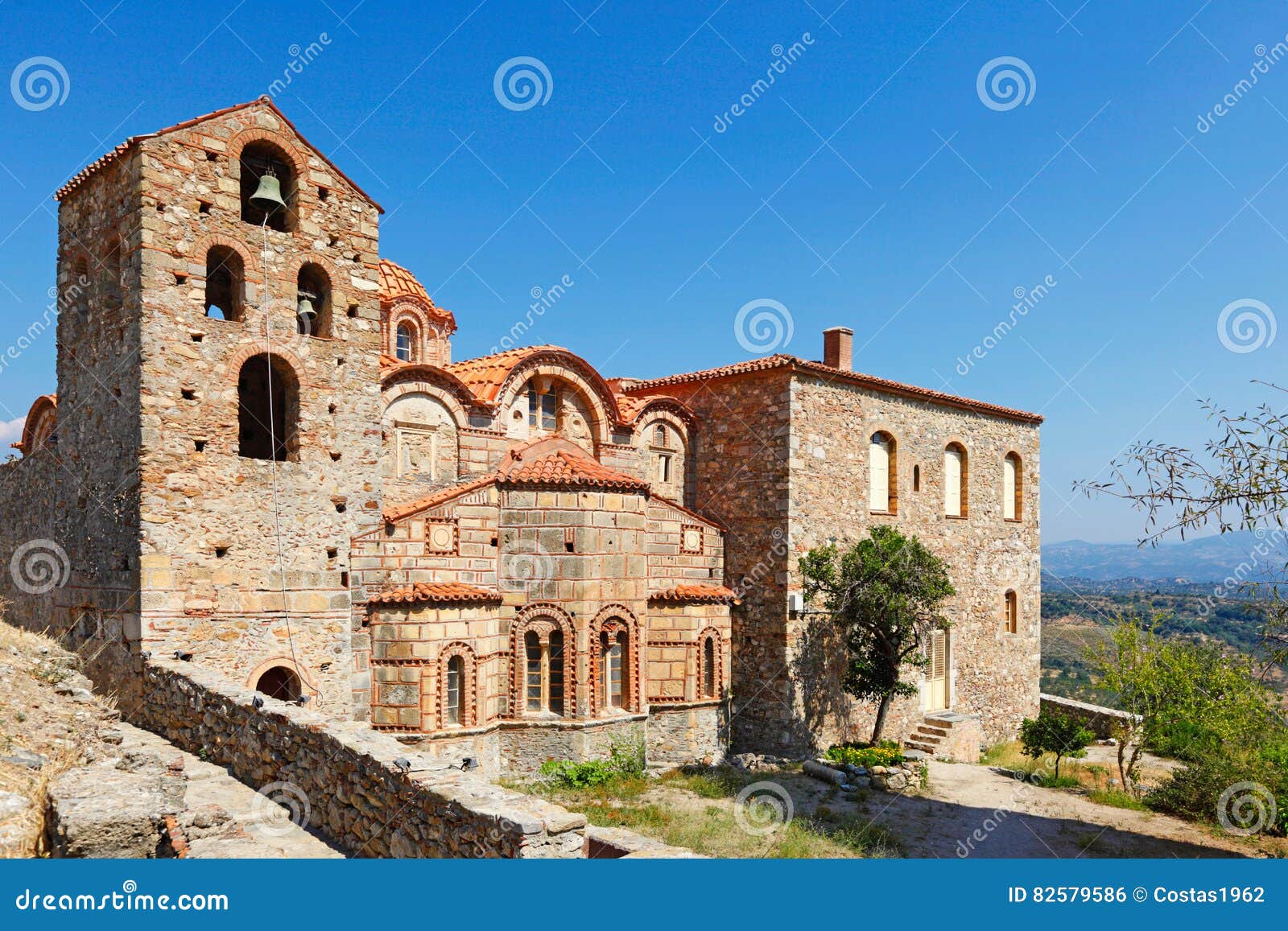 Saint Dimitrios in Mystras, Greece Stock Photo - Image of metropolis ...