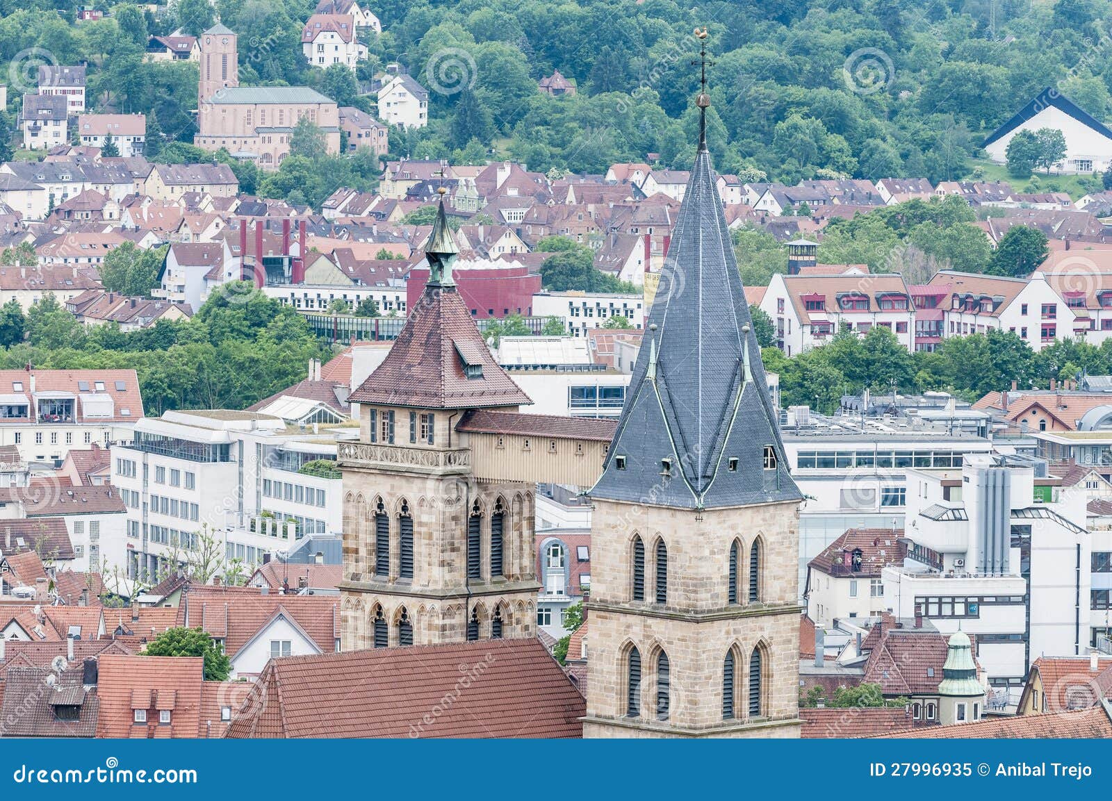 Saint Dionysius in Esslingen am Neckar, Germany Stock Image - Image of ...