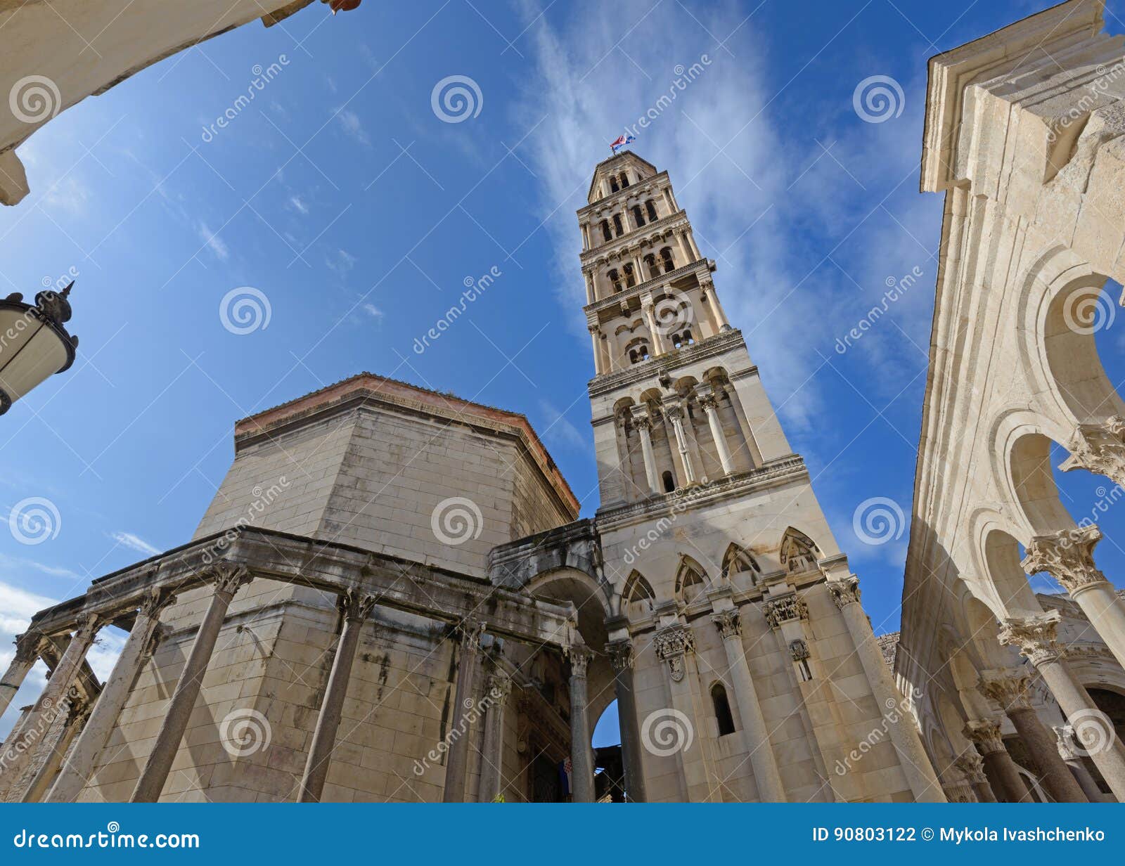 Saint Dominus Cathedral in Split Stock Photo - Image of mediterranean ...