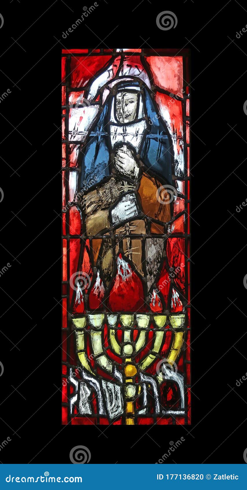 Saint Edith Stein, Stained Glass Window In St. John Church In Piflas ...