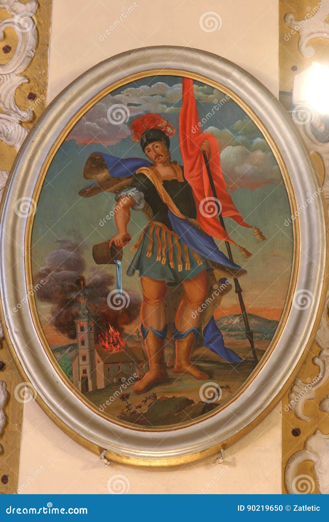 Saint Florian editorial image. Image of antique, beautiful - 90219650