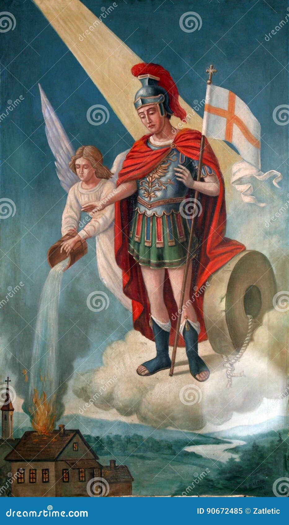 Saint Florian, Statue On The Altar Of The Adoration Of The Magi, Church Of Holy Trinity In The ...