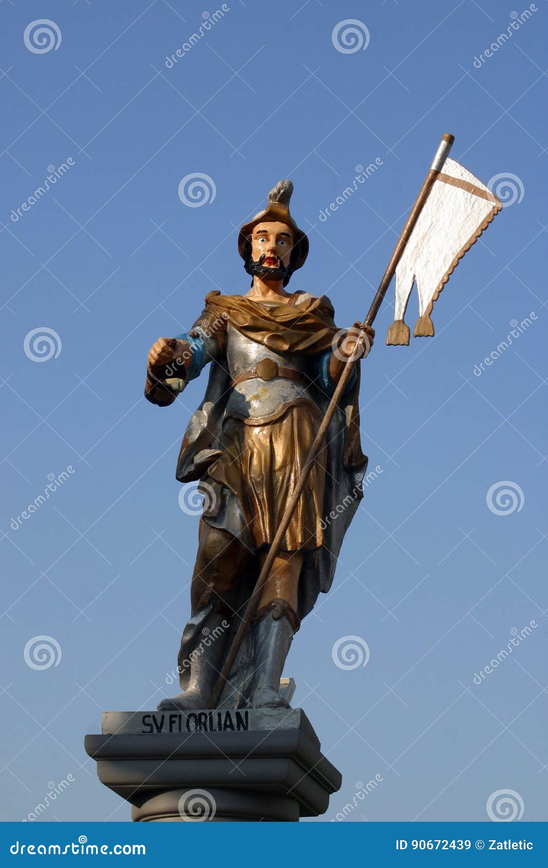 Saint Florian stock image. Image of colour, belief, faith - 90672439