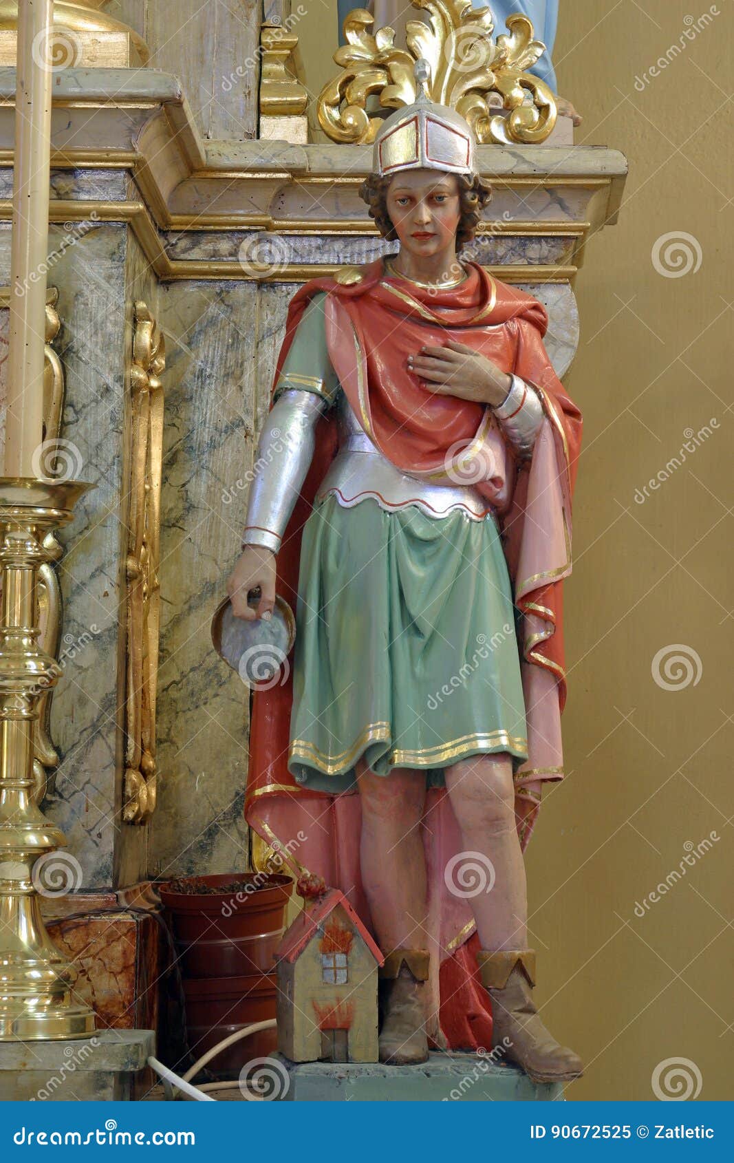 Saint Florian stock image. Image of christian, beauty - 90672525