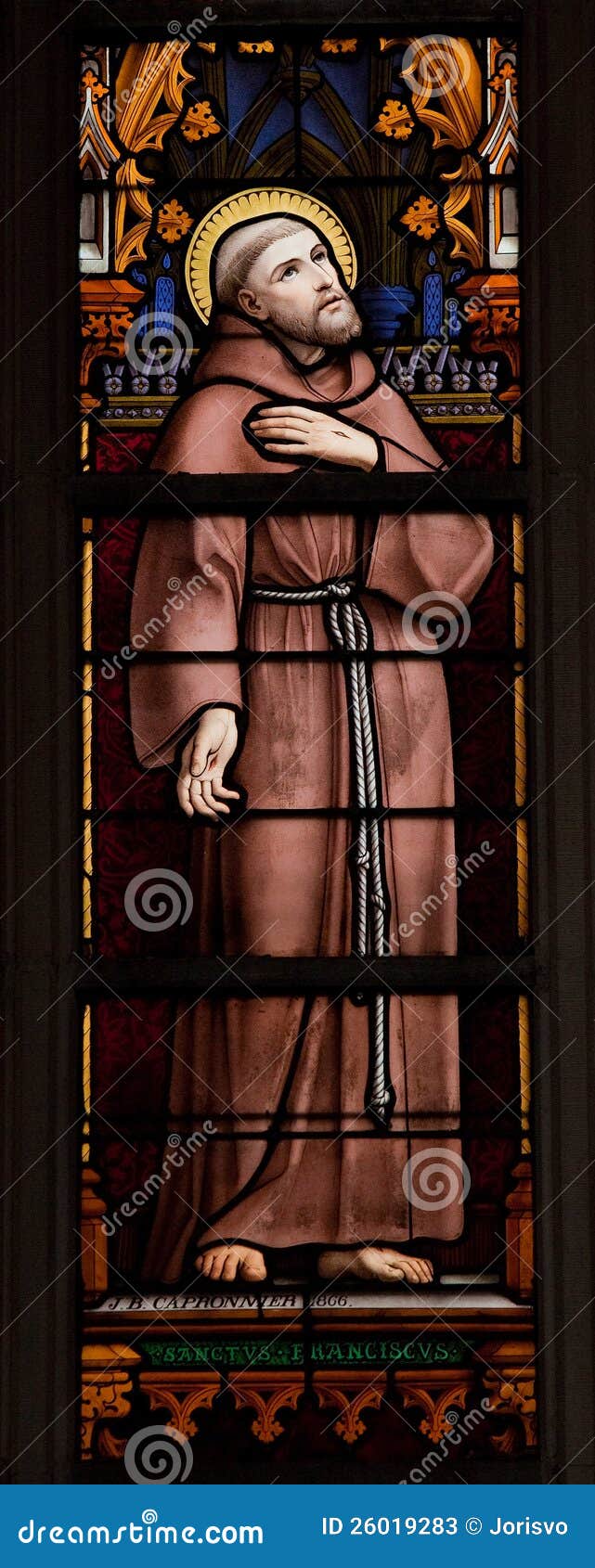 Saint Francis of Asisi stock image. Image of saint, church - 26019283