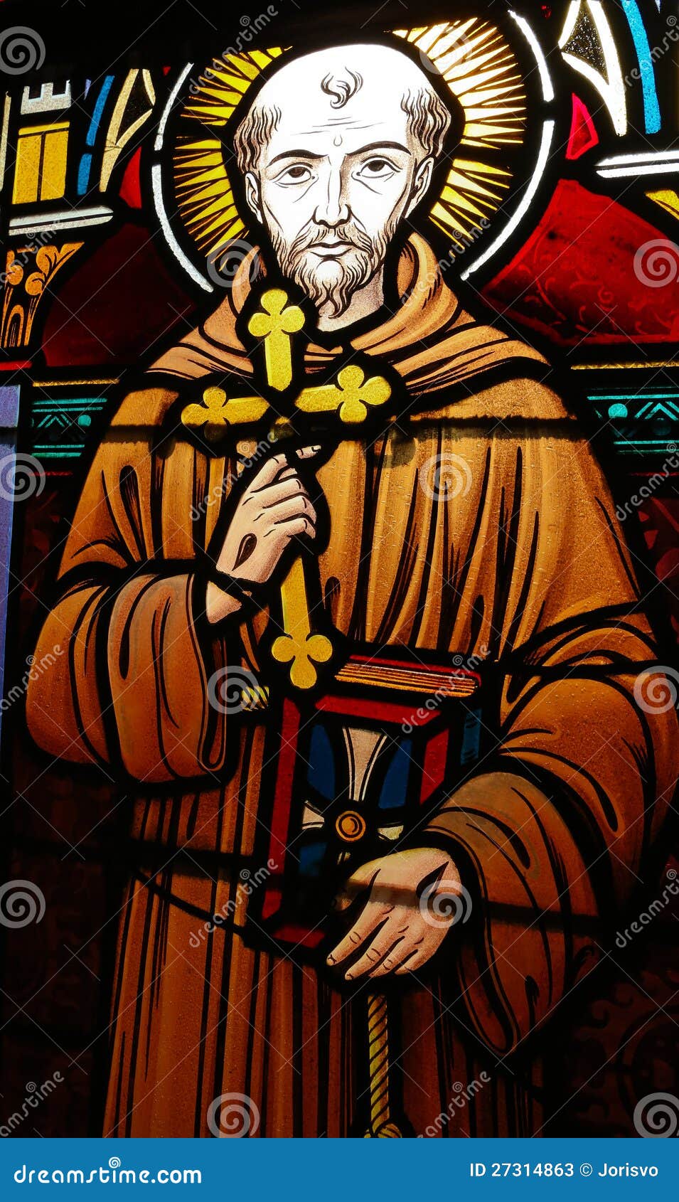 Saint Francis of Asisi stock image. Image of window, saint - 27314863