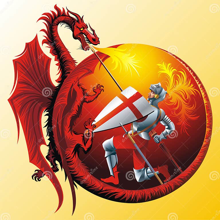 Saint George stock vector. Illustration of clip, artwork - 9891023