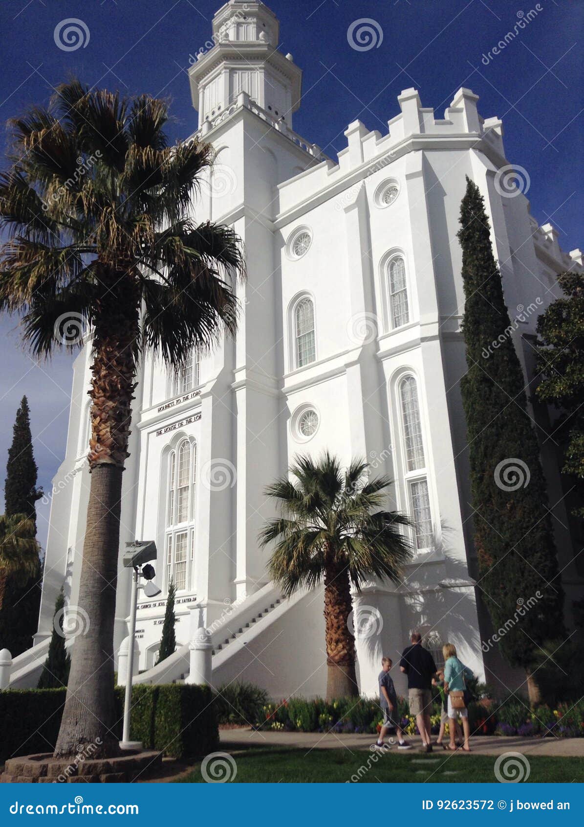 Saint George LDS temple editorial photography. Image of tower - 92623572