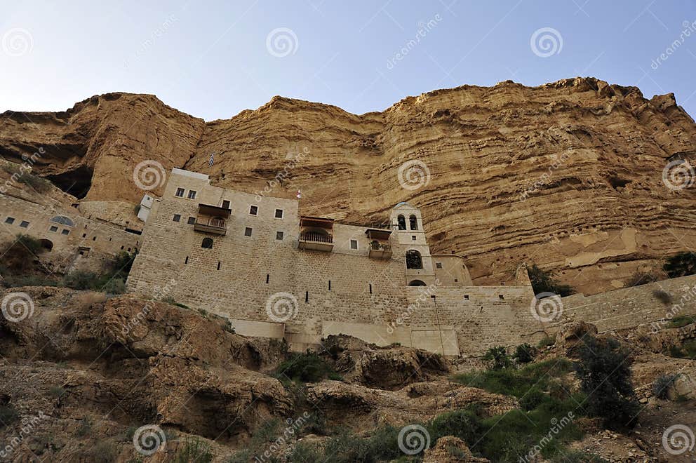 Saint George Monastery, Israel. Stock Photo - Image of land, hozeva ...