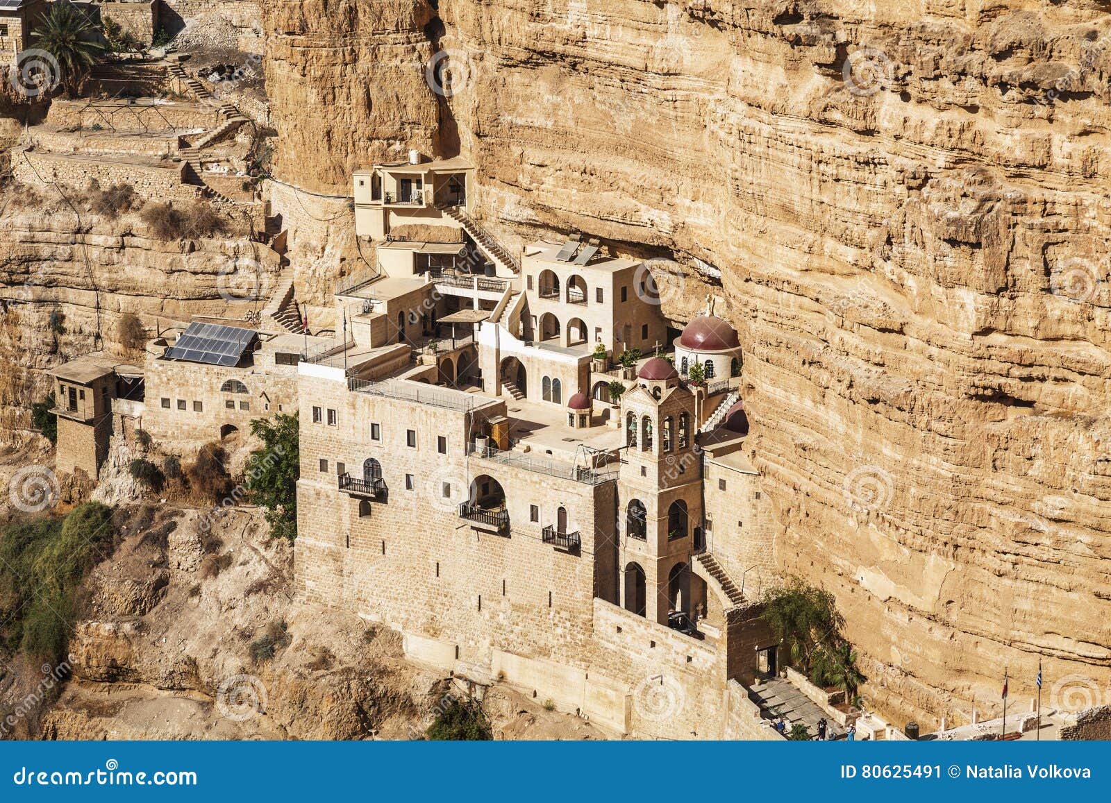 Saint George Monastery in Judea Desert Stock Image - Image of gorge ...