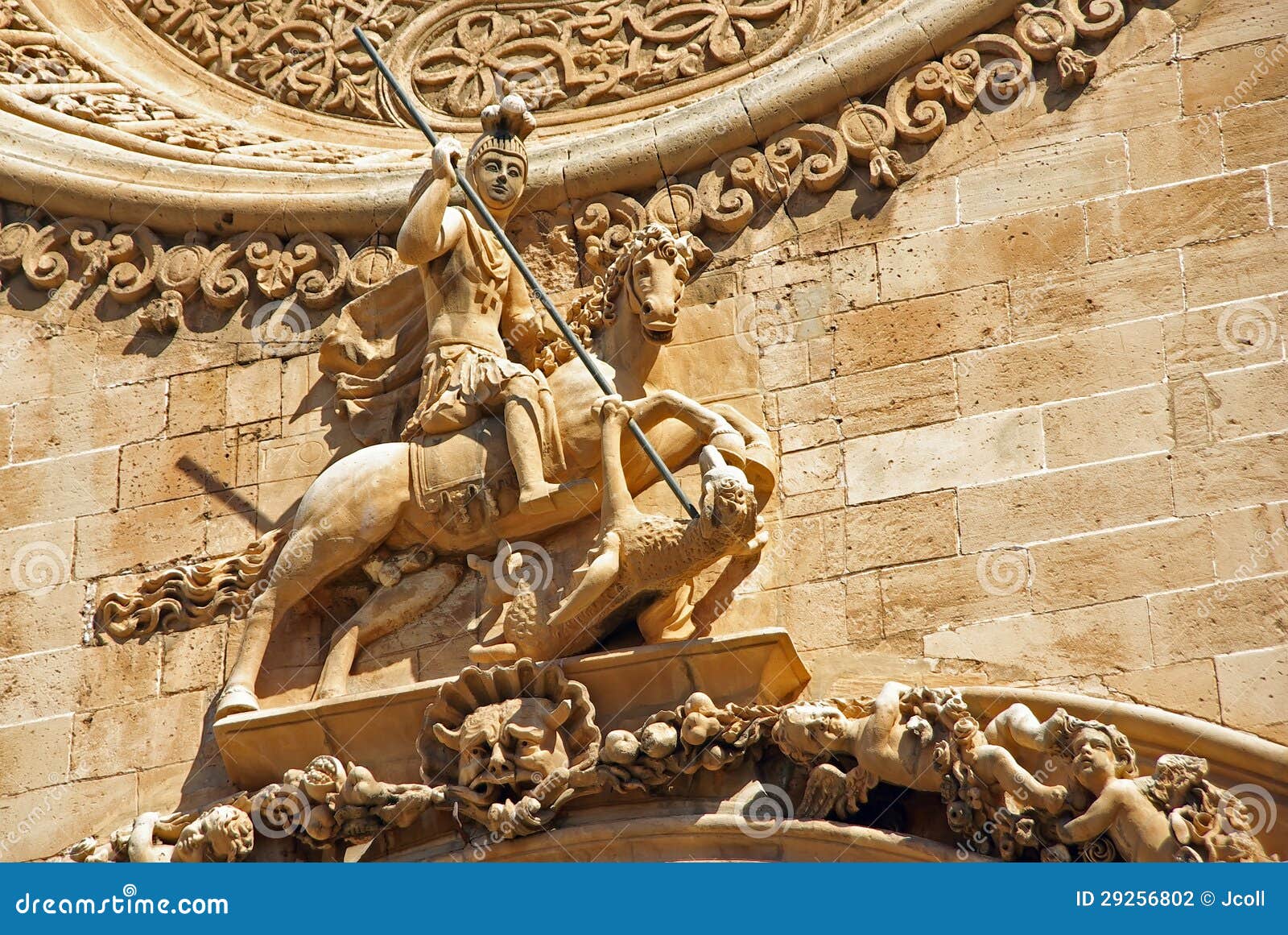Saint George statue stock photo. Image of mythology, spain - 29256802