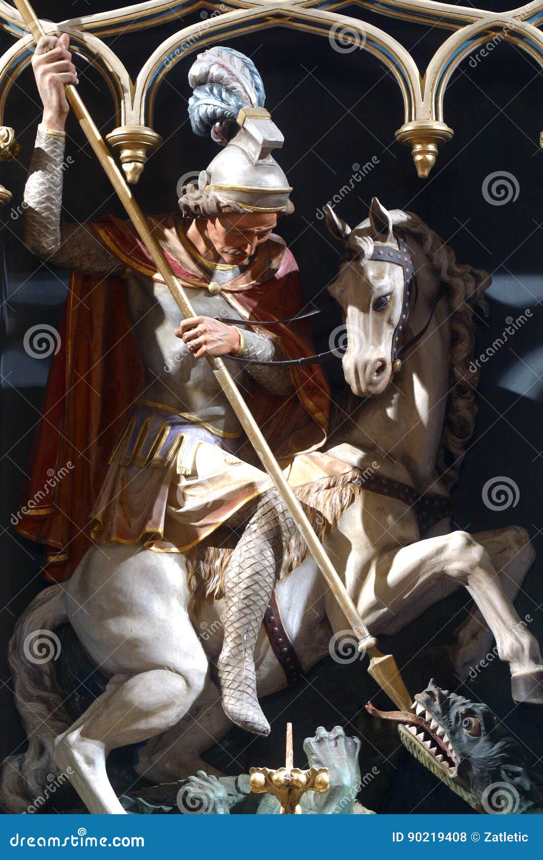 Saint George stock photo. Image of decor, famous, catholic - 90219408